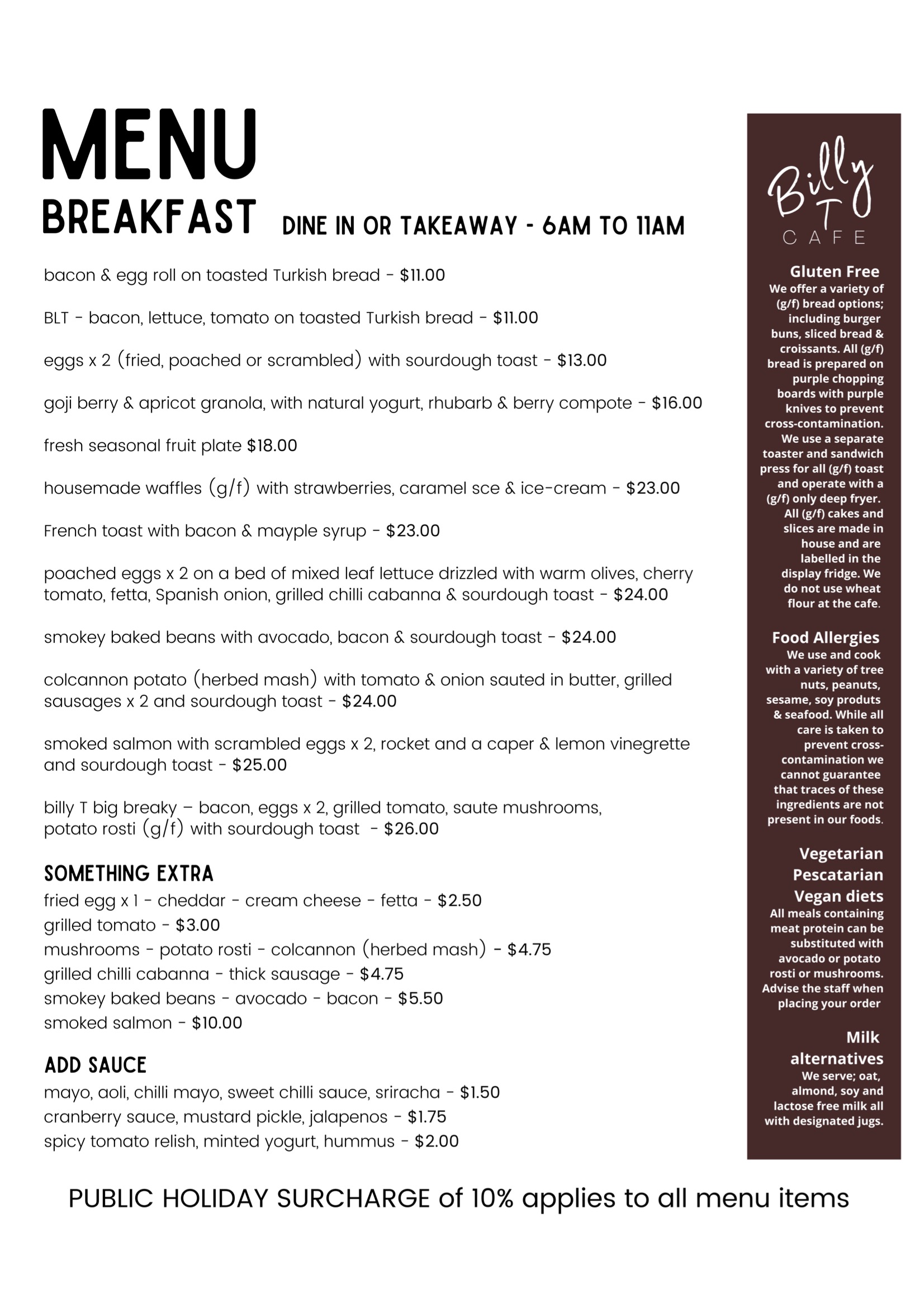 Menu – billytcafe.com